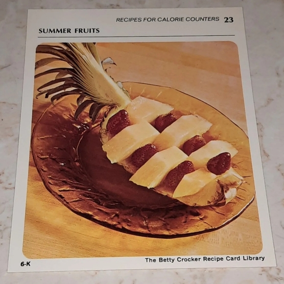 Other | The Betty Crocker Recipe Card Library Replacement Calorie ...